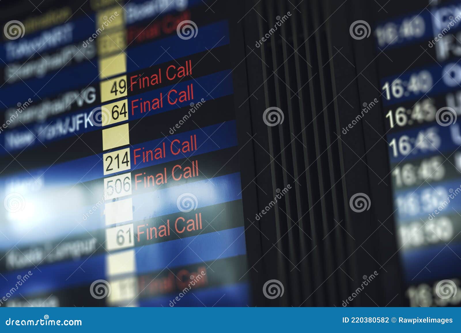 Flight Status Board at the Airport Stock Photo - Image of relaxing ...