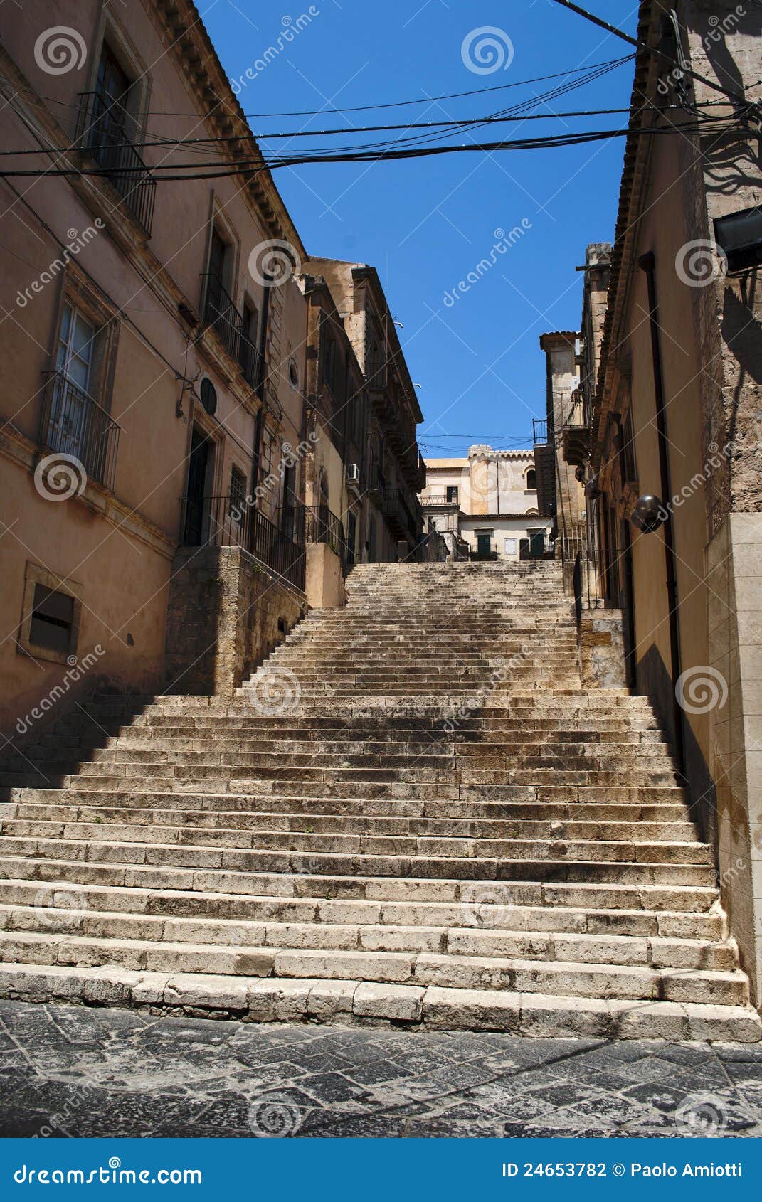 Flight of steps stock photo. Image of street, town, palace - 24653782