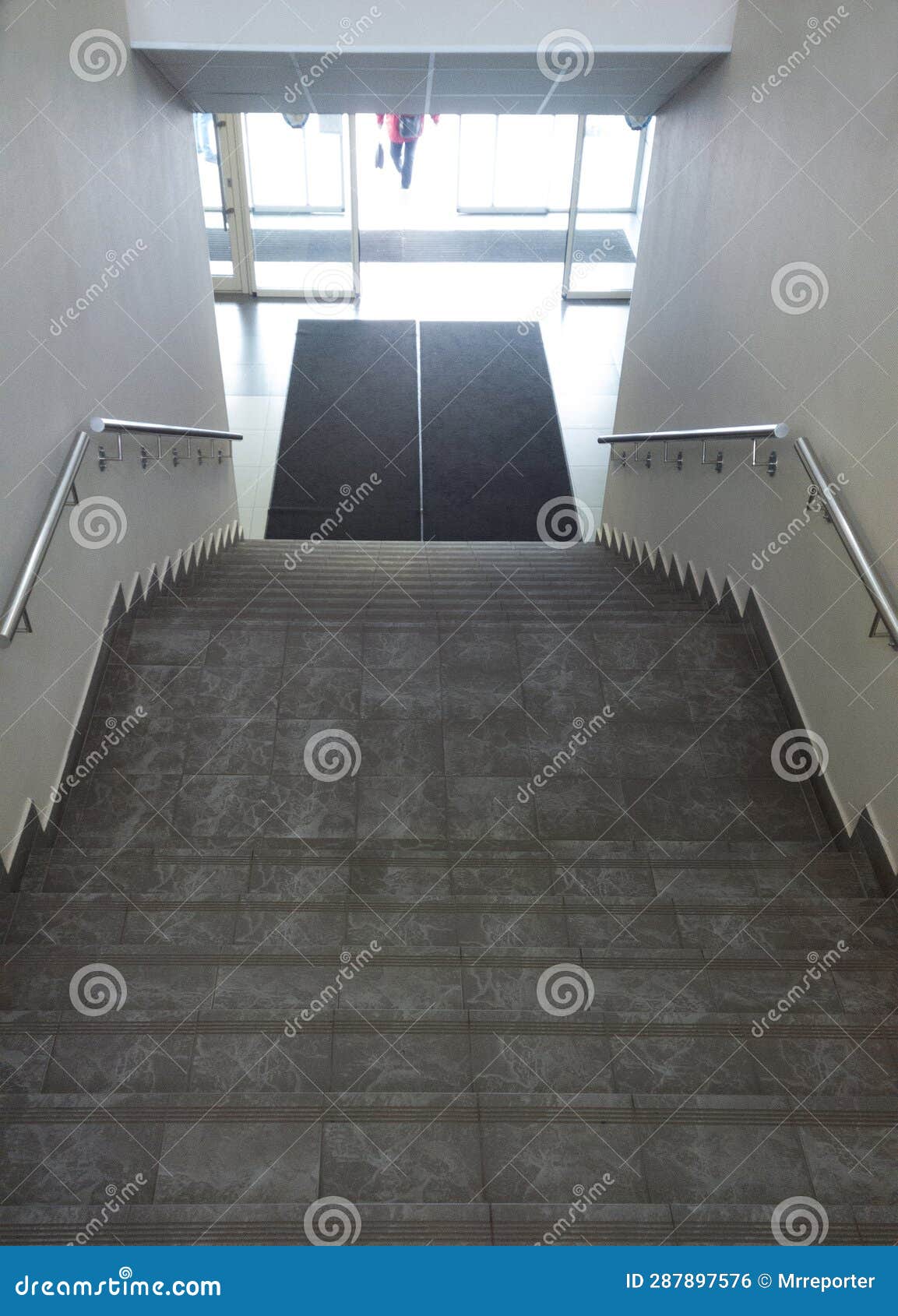 Flight of Steps in Commercial Building Stock Photo - Image of details ...
