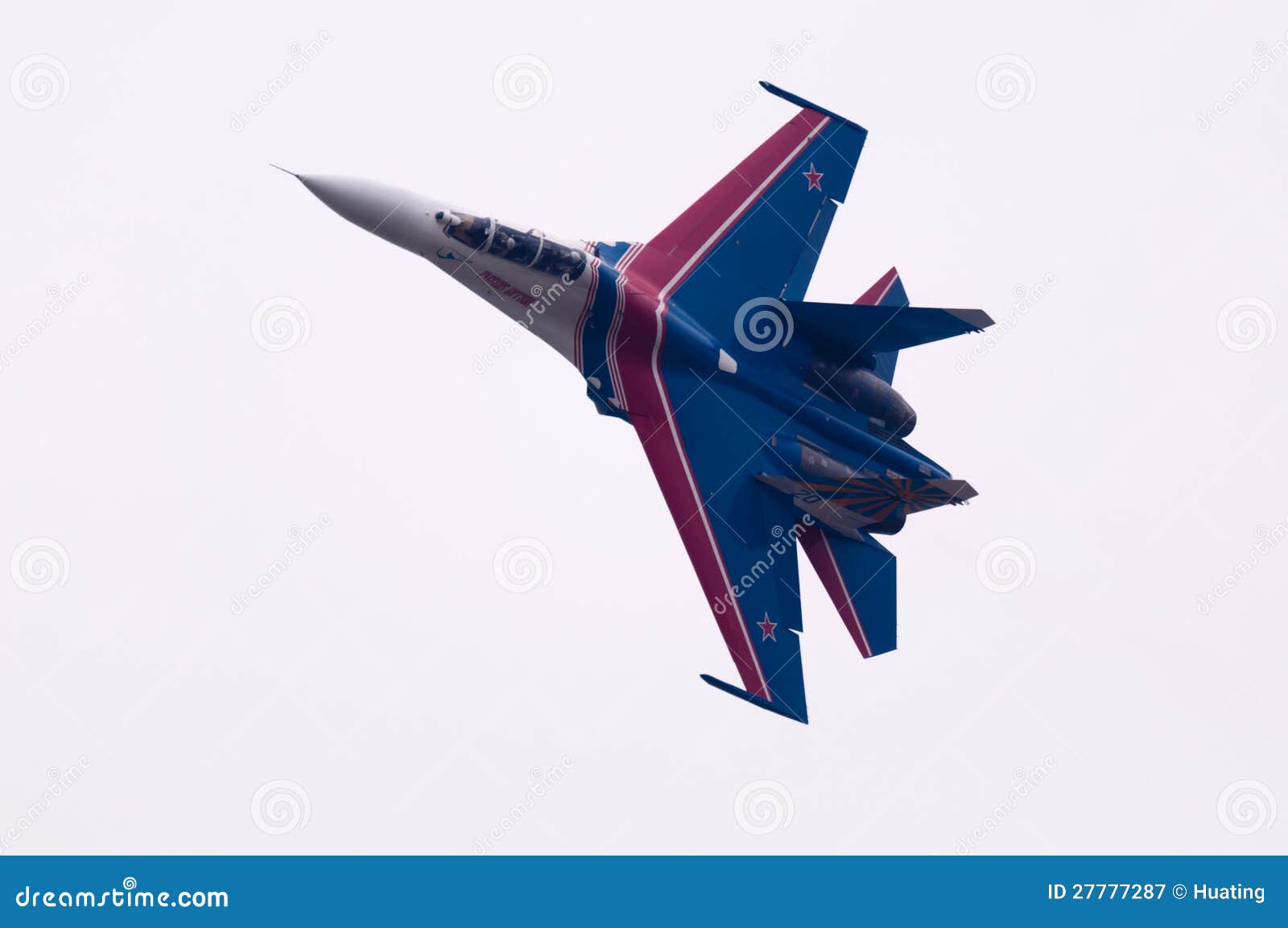 Flight Su-27 Flying Isolated on White Editorial Photography - Image of ...