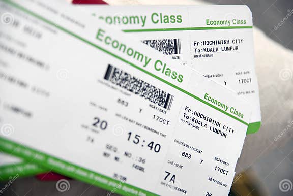 Flight Ticket stock photo. Image of pass, aviation, depart - 16889752