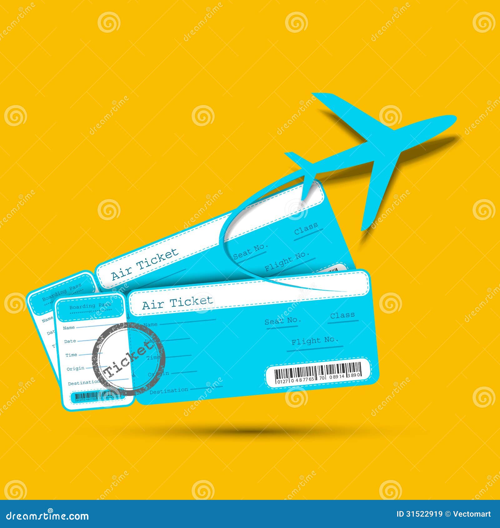 Flight Ticket Icon Logo Cartoon Vector | CartoonDealer.com #162507919