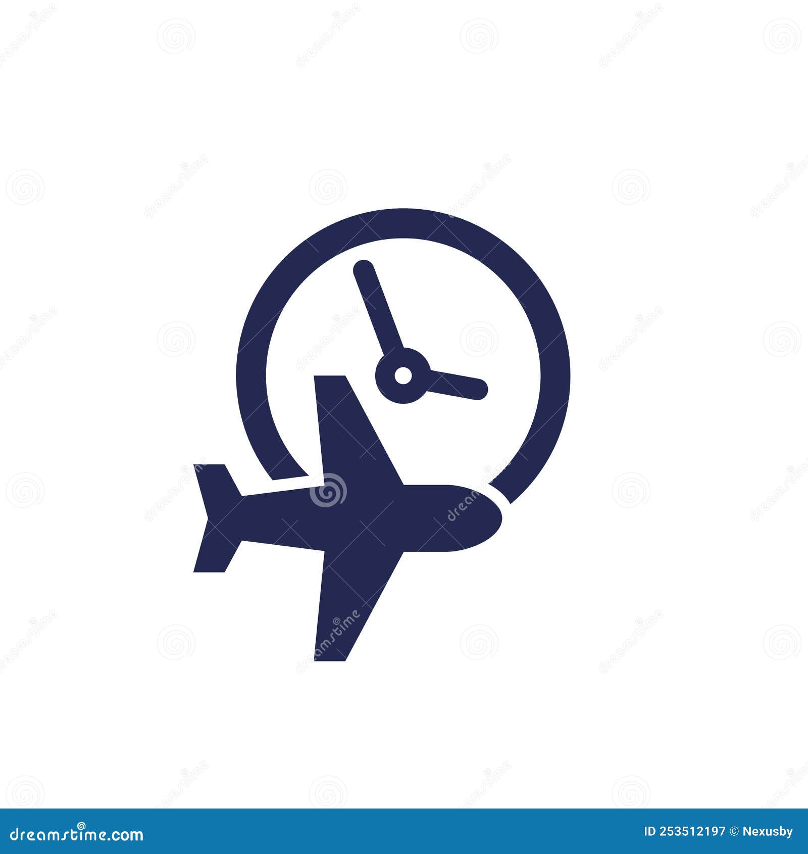 Flight Time or Delay Icon, Vector Stock Vector - Illustration of delay ...