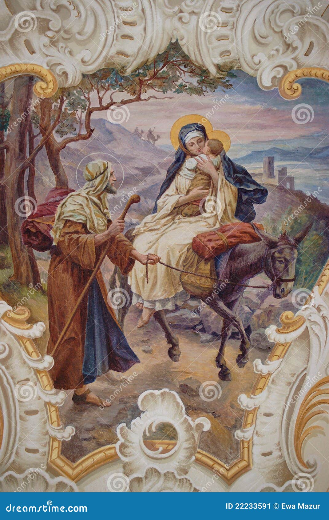 Flight to Egypt stock image. Image of flight, religious - 22233591