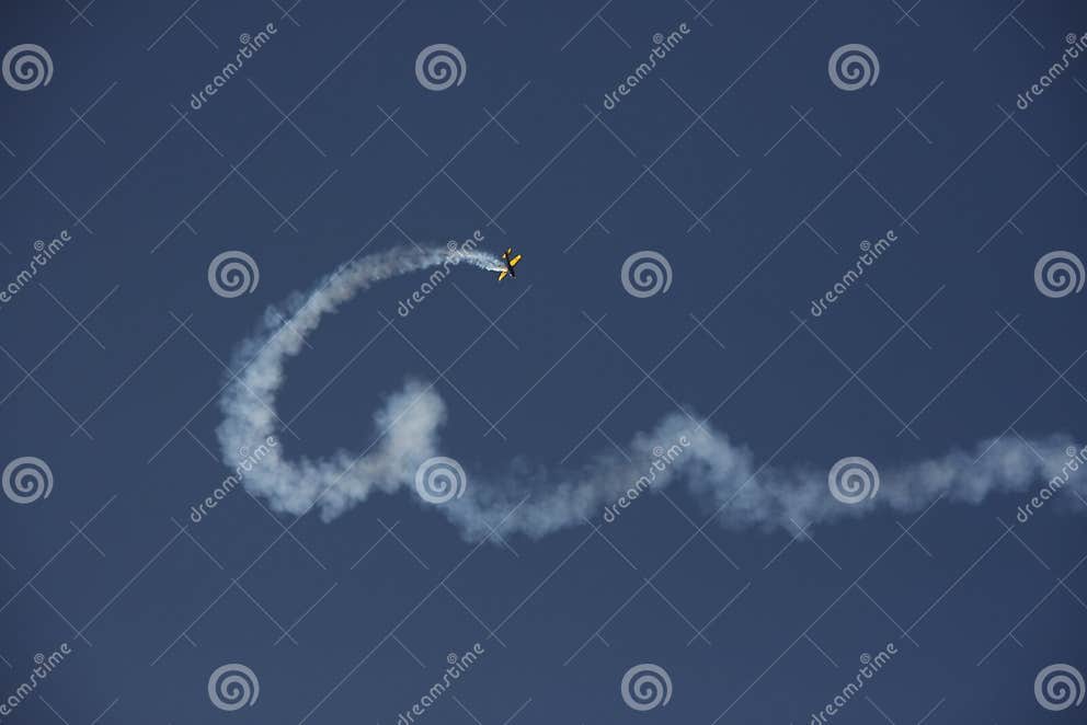 Flight trail stock image. Image of stunt, history, barnstormer - 10683417