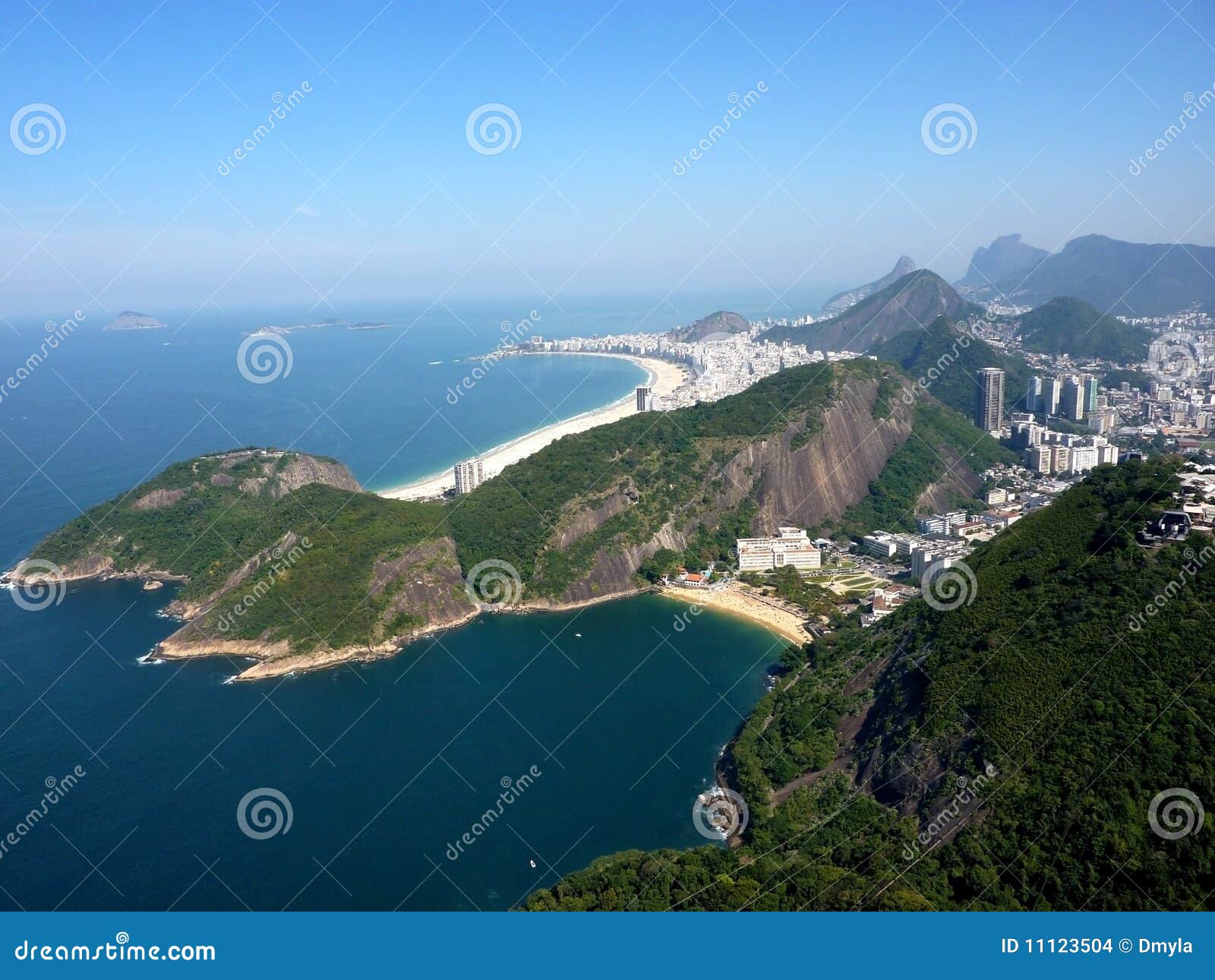 Flight View Over Rio De Janeiro Stock Photo - Image of rock, city: 11123504