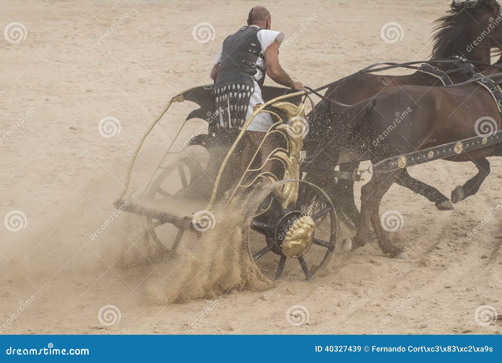 Leading, Chariot Race In A Roman Circus, Gladiators And Slaves F ...