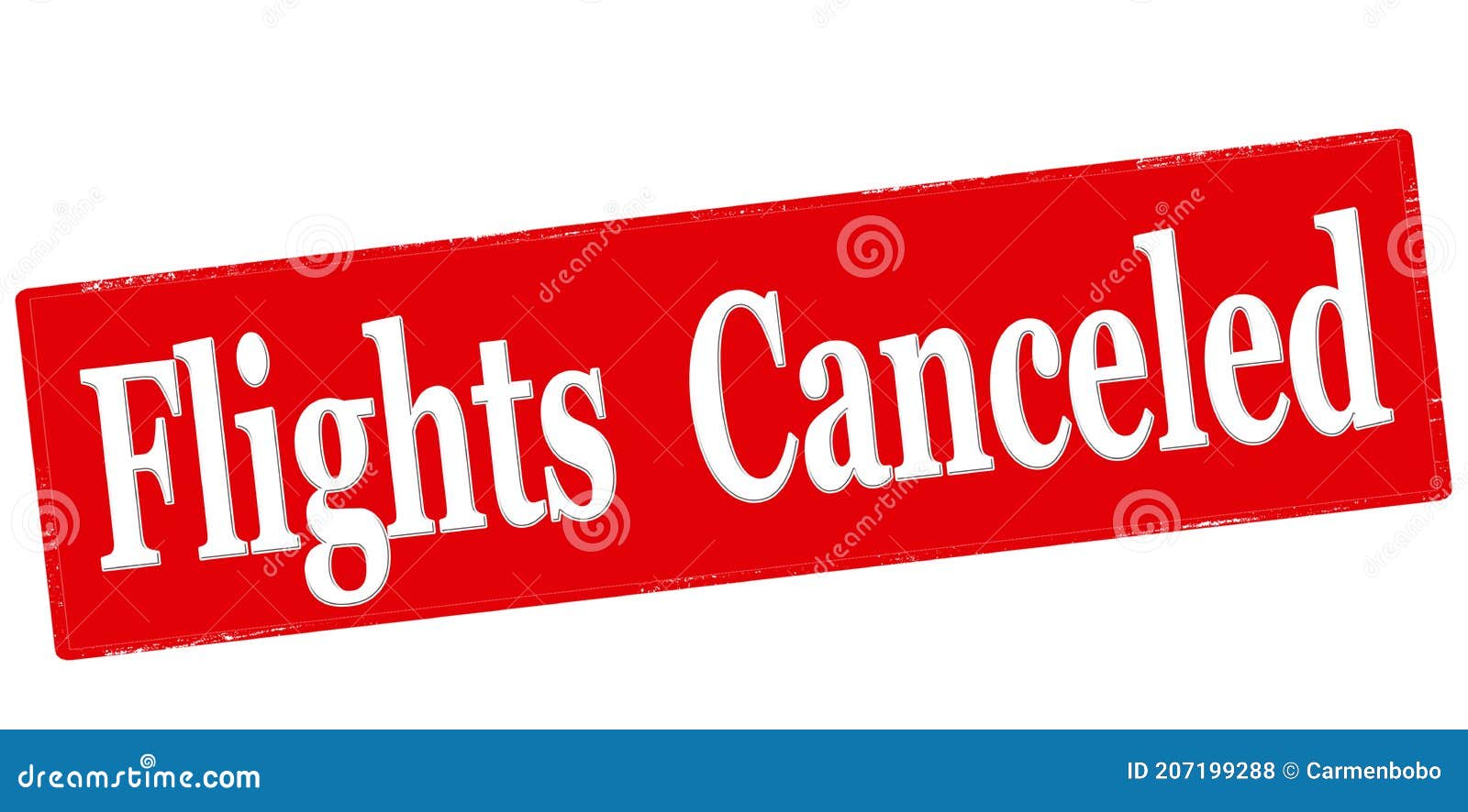 Stamp with Text Flights Canceled Stock Vector - Illustration of concept ...