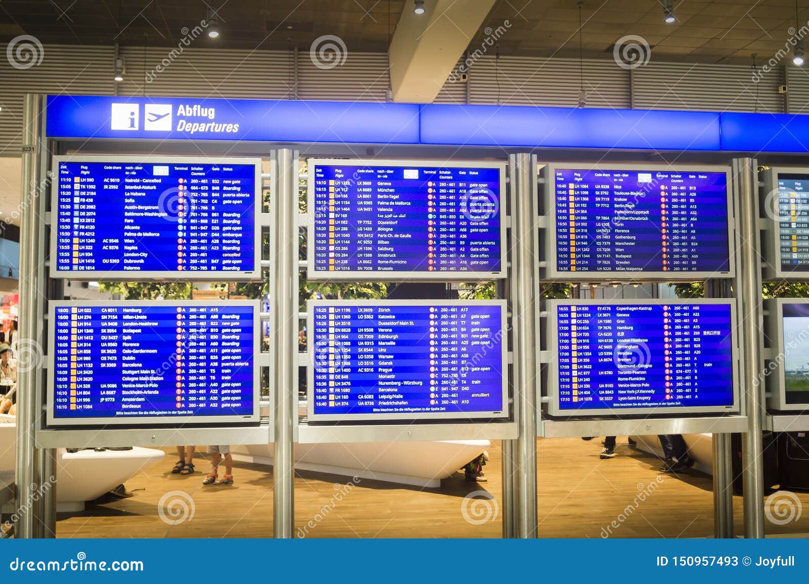 Flights Information Board Airport Terminal Editorial Stock Photo ...