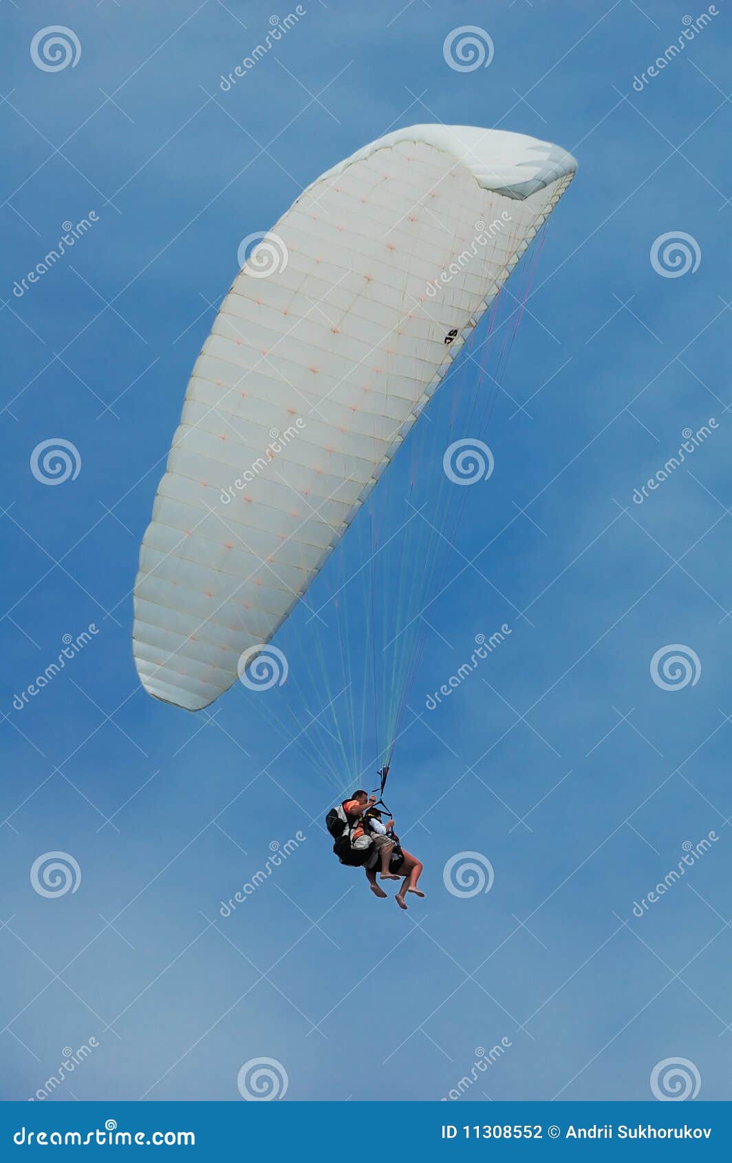 Flights on a parachute stock photo. Image of extreme - 11308552