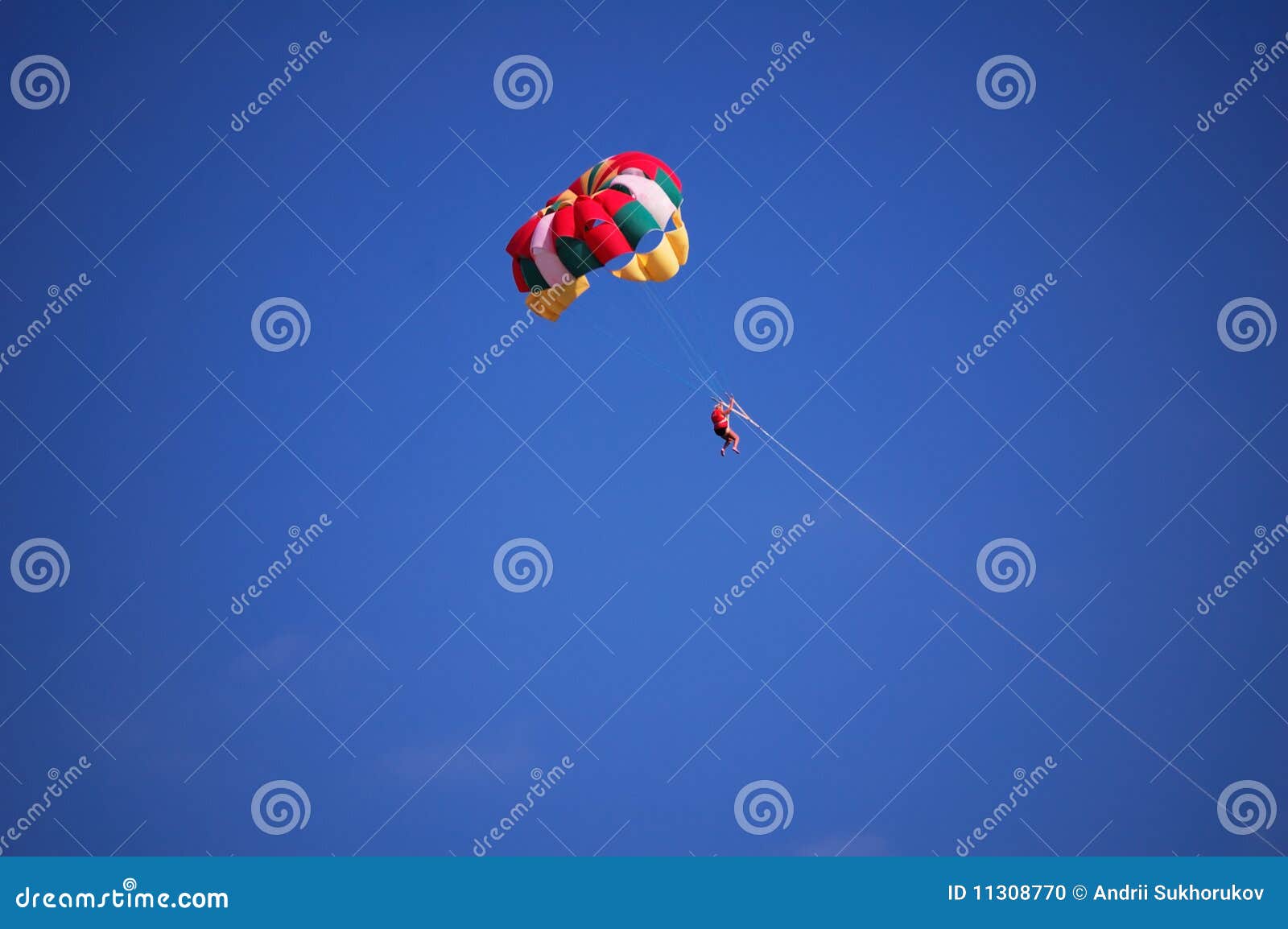 Flights on a parachute stock photo. Image of activity - 11308770