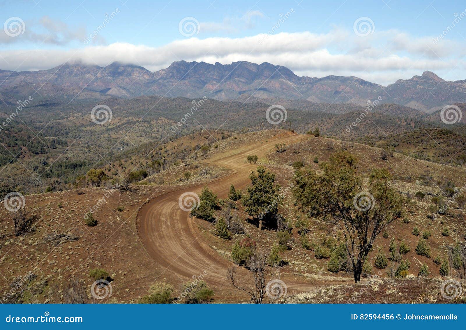 Flinders Ranges National Park Stock Photo - Image of national, road ...