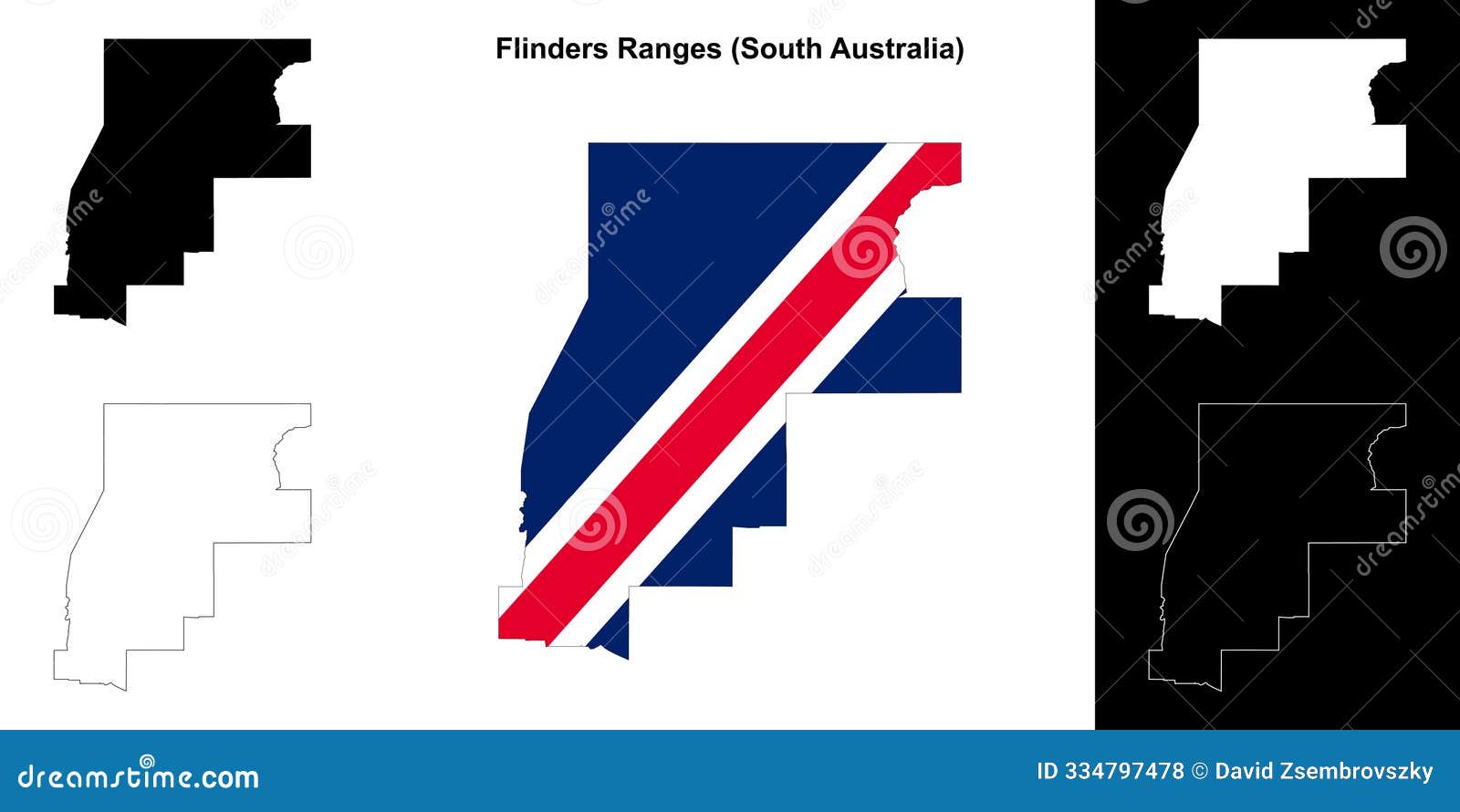 Flinders Ranges Outline Map Royalty-Free Stock Image | CartoonDealer ...