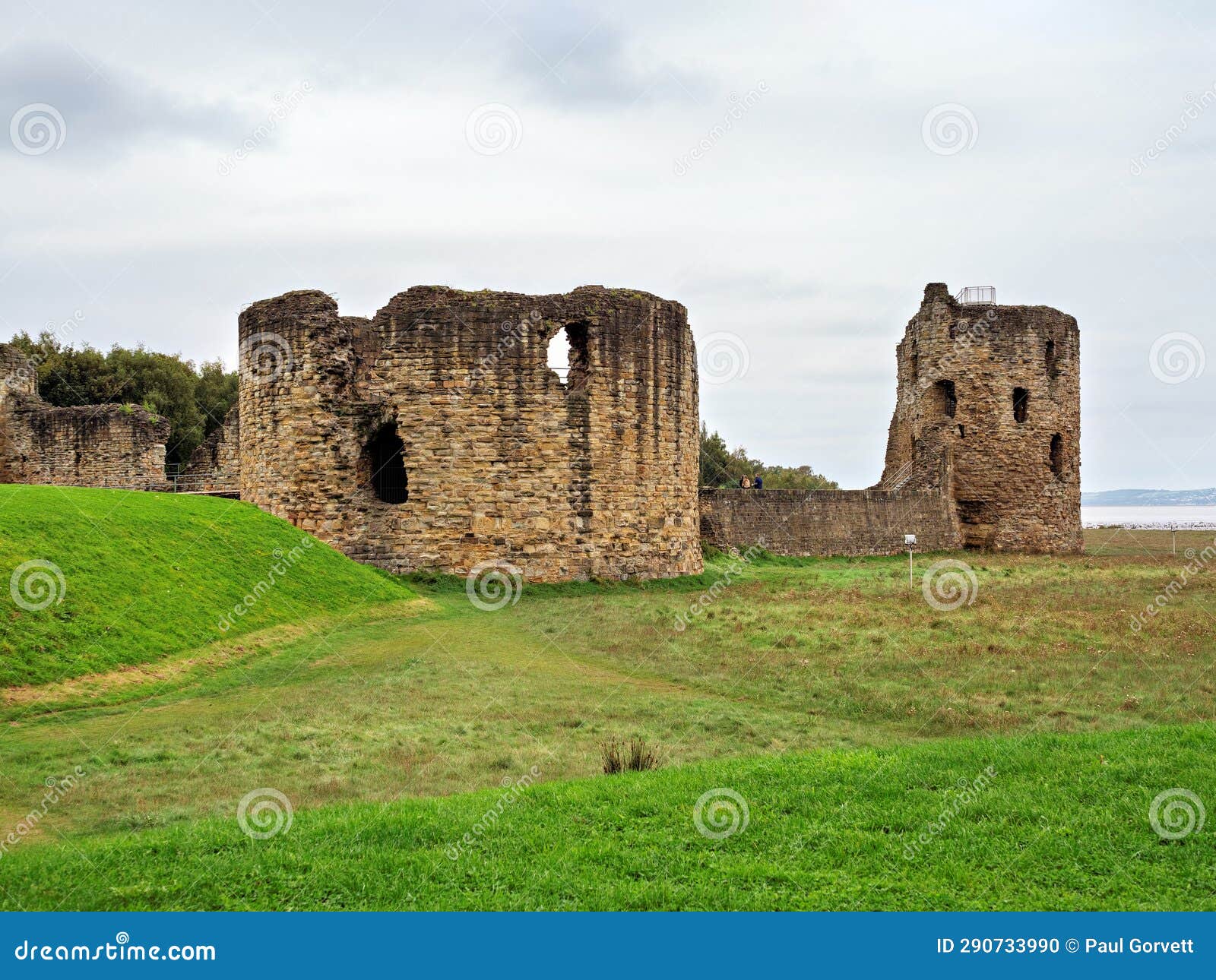 Flint Castle North Wales by the Side of the Dee Estuary Editorial Image ...