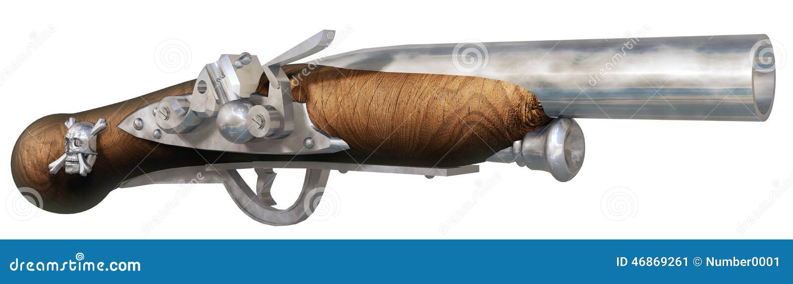 Flint Lock Gun Royalty-Free Stock Photo | CartoonDealer.com #46869261
