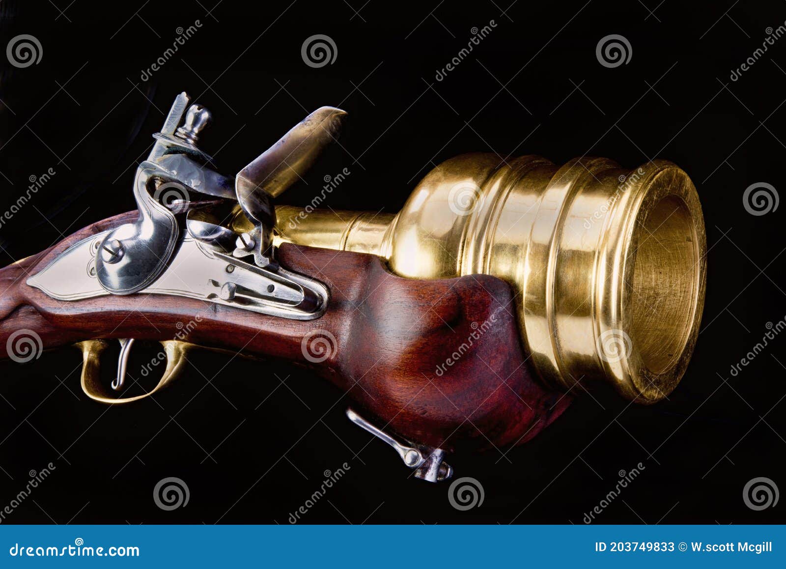 Flintlock Hand Mortar / Grenade Launcher Stock Image - Image of ...