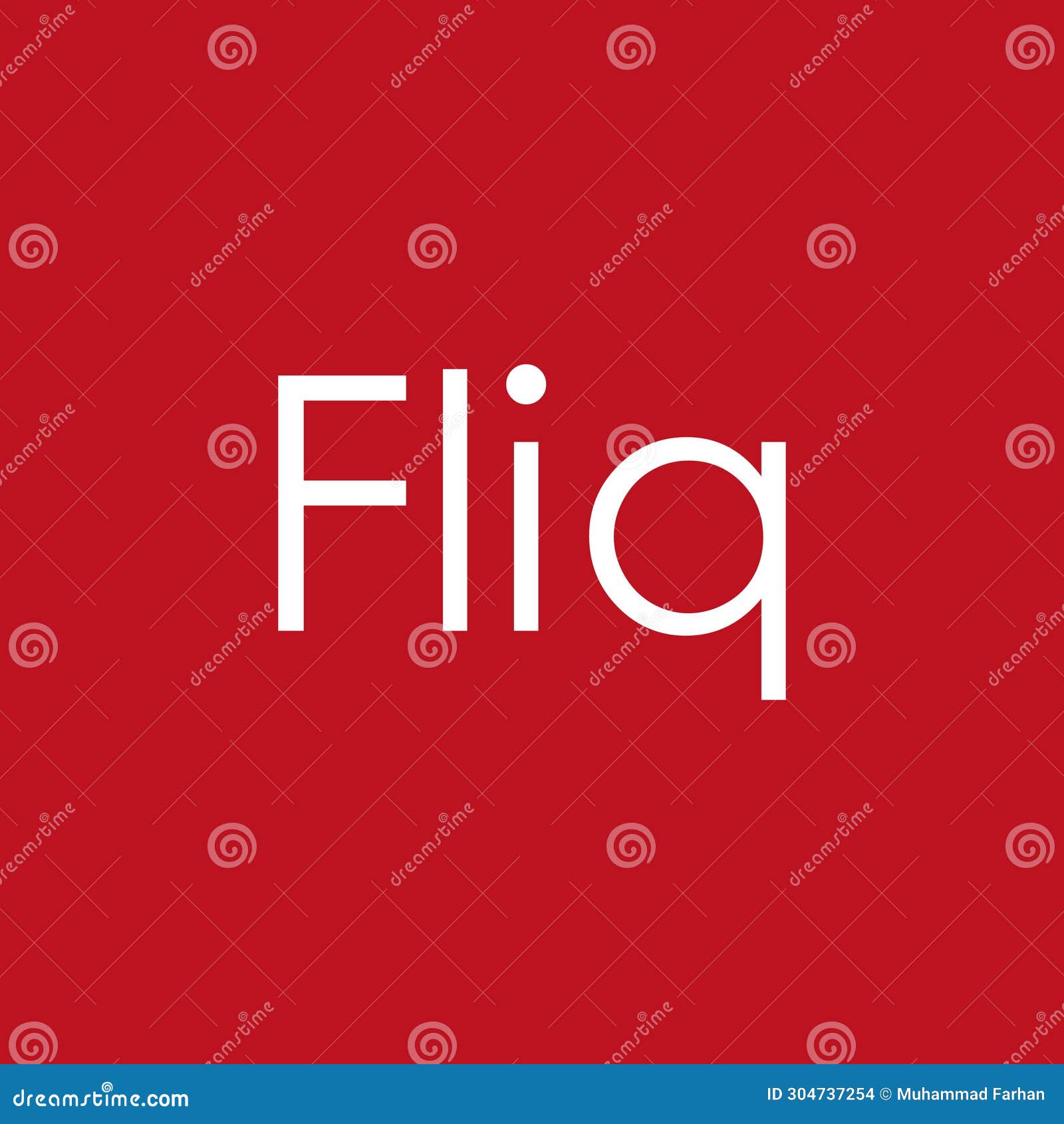 Flip Wordmark Logo Graphic Design Stock Illustration - Illustration of ...