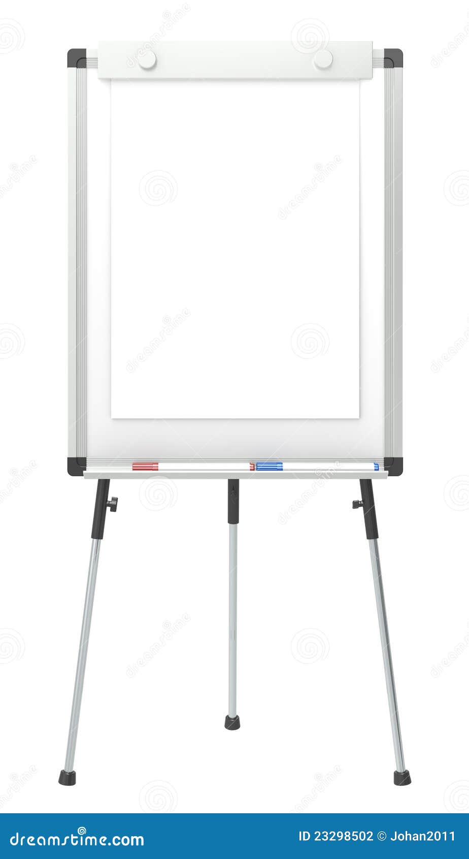Flip Chart Isolated On White Stock Photography | CartoonDealer.com ...