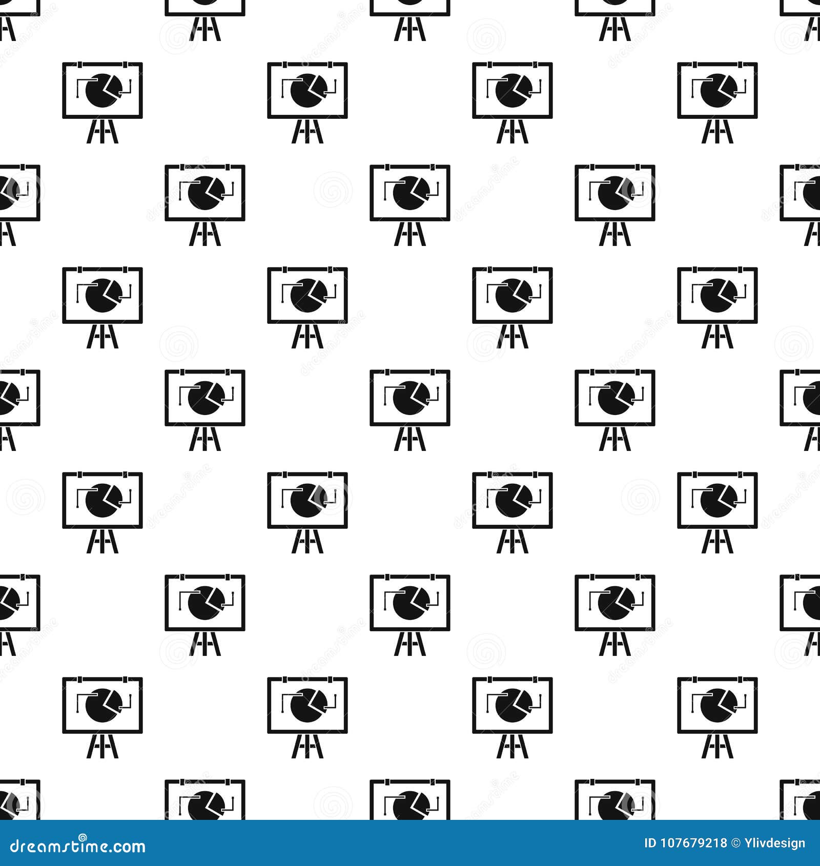 Statistics Pattern Seamless. Graph And Chart Background. Vector Texture ...
