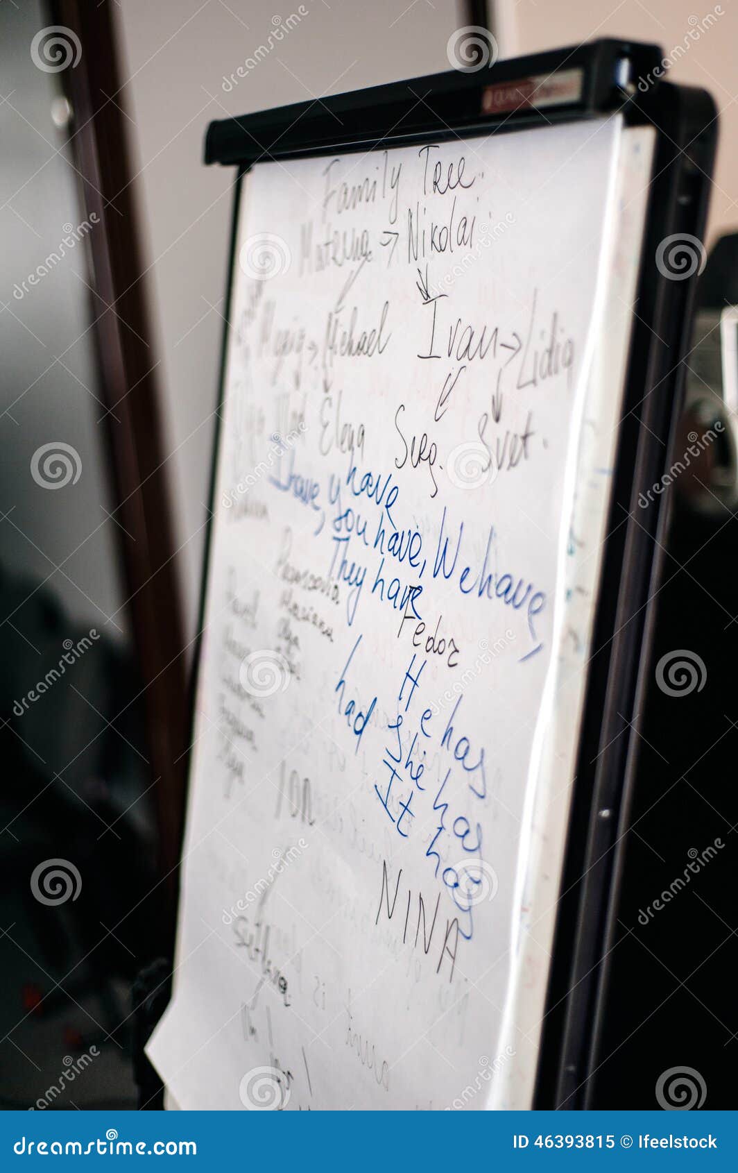 Flip Chart in Training Room Editorial Image - Image of communication ...