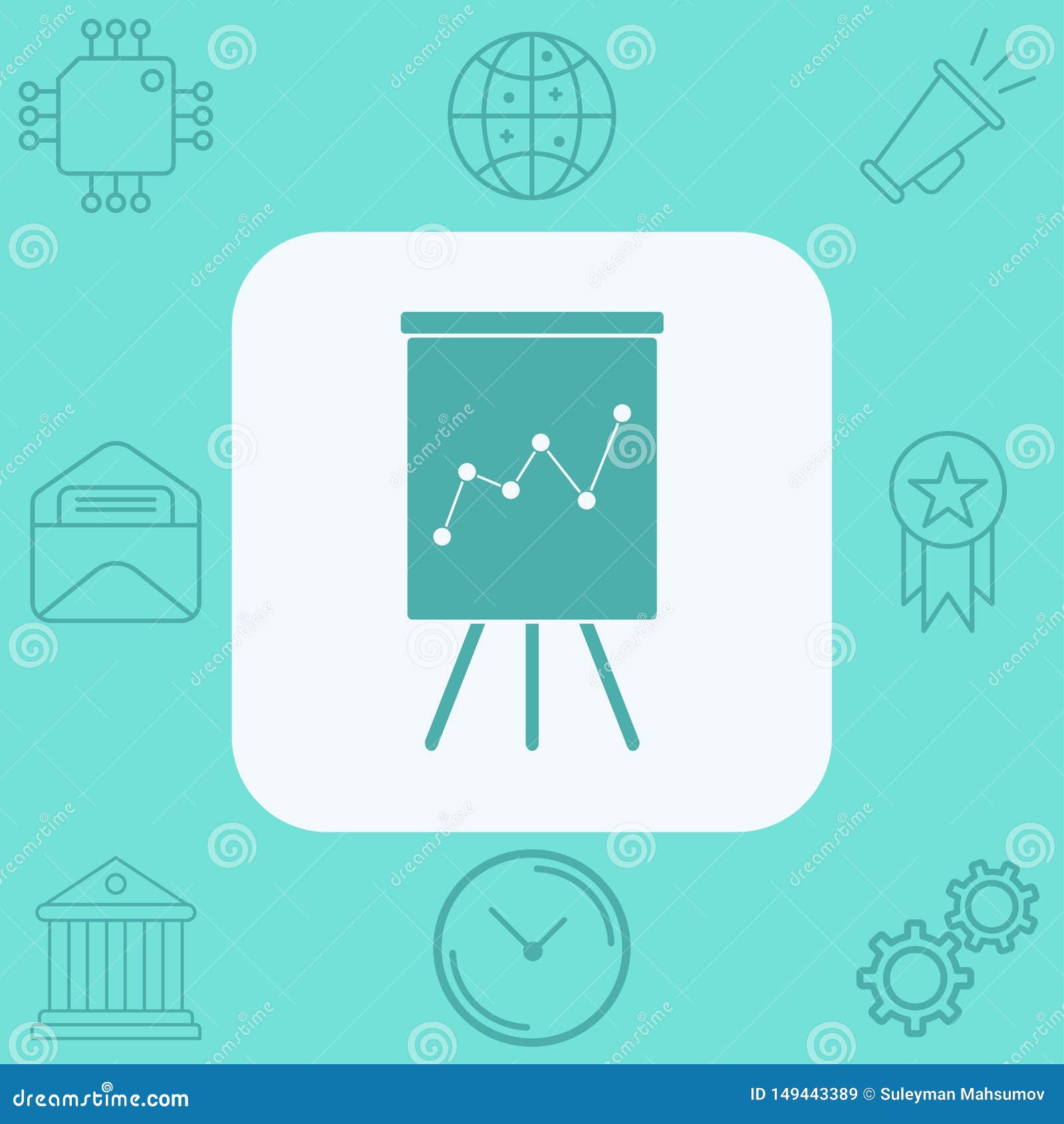 Flip Chart Vector Icon Sign Symbol Stock Illustration - Illustration of ...