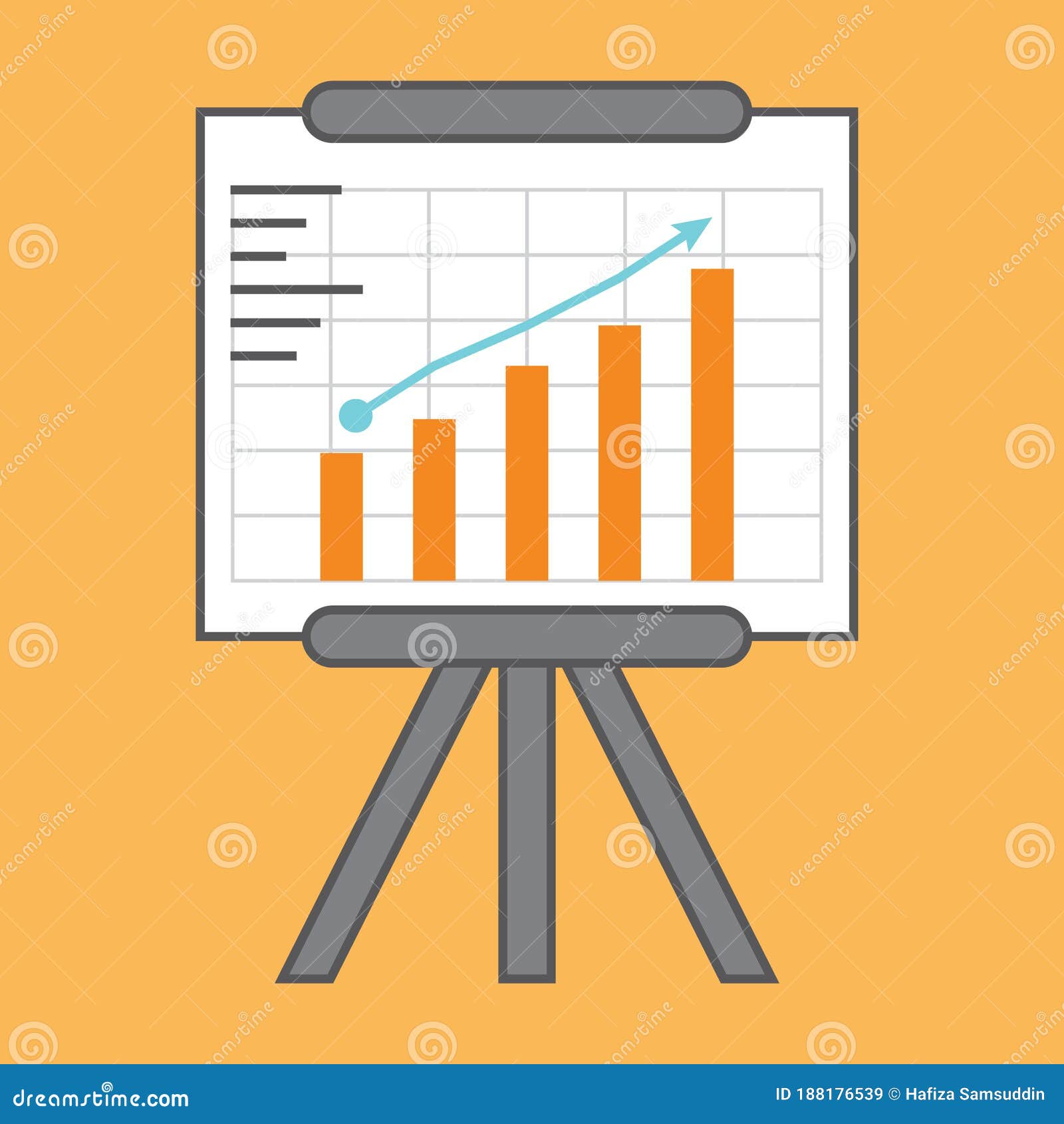 Flip Chart. Vector Illustration Decorative Design Stock Vector ...