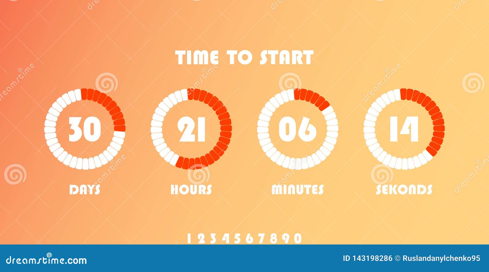 Flip Countdown Clock Counter Timer Stock Vector - Illustration of ... Flip Countdown Clock Counter Timer Stock Vector - Illustration of ...