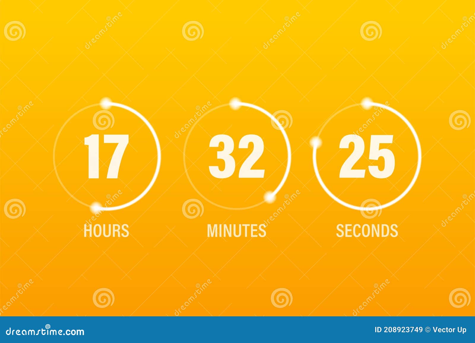 Flip Countdown Clock Counter Timer Vector Time Remaining Count Down