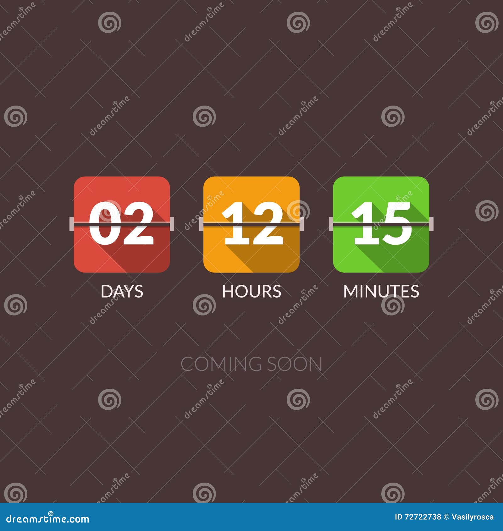 Flip Countdown Timer Vector Clock Counter. Flat Style Stock Vector ... Flip Countdown Timer Vector Clock Counter. Flat Style Stock Vector ...
