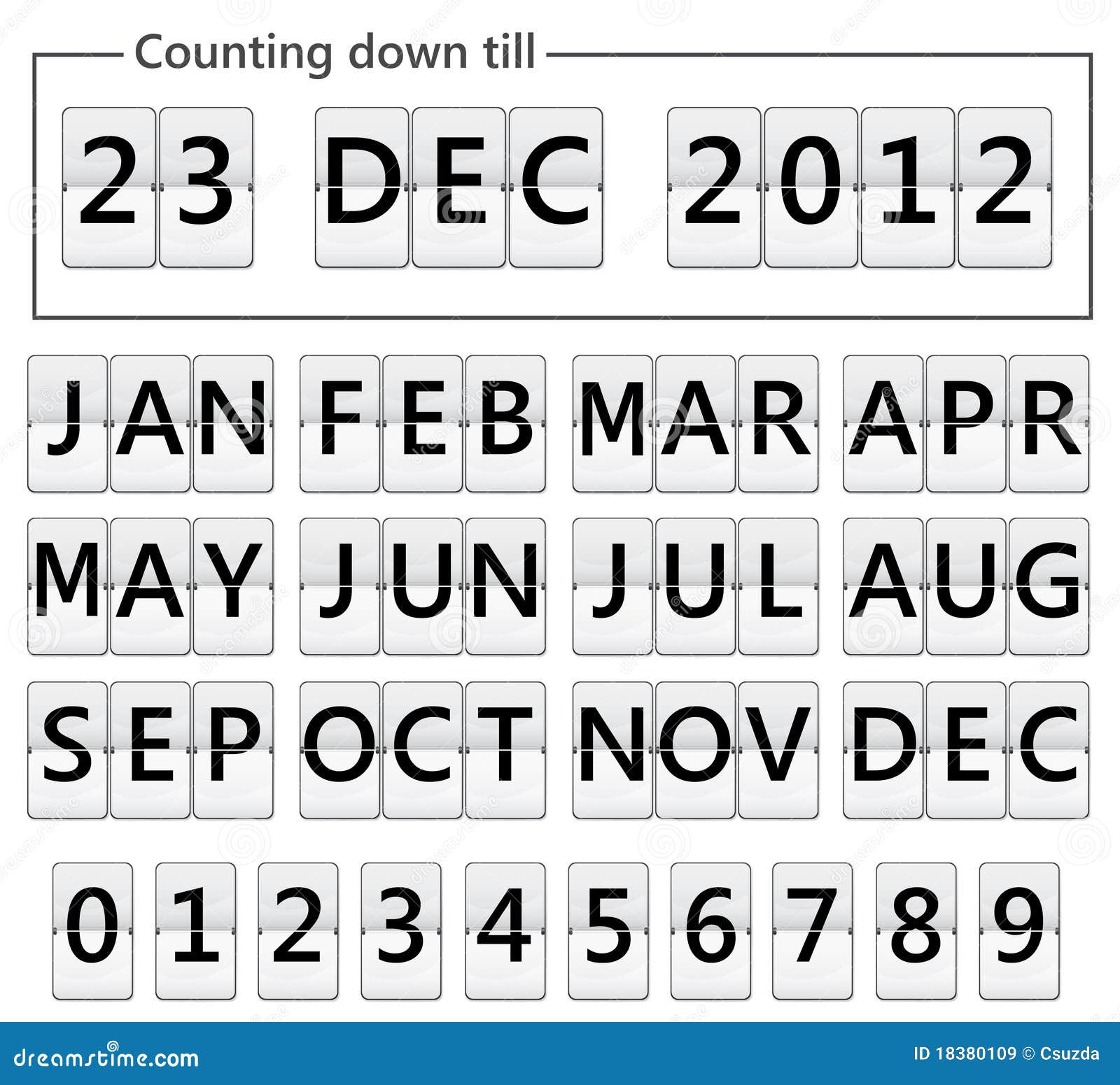 Flip Display Cartoon Vector | CartoonDealer.com #18380109