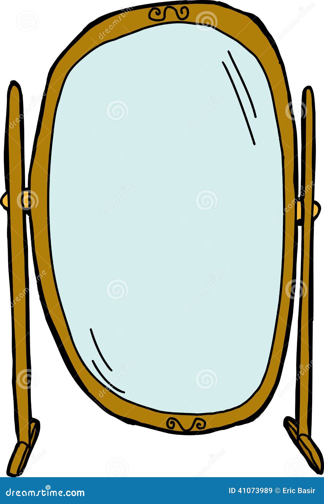 Flip Dressing Mirror stock vector. Illustration of standalone - 41073989