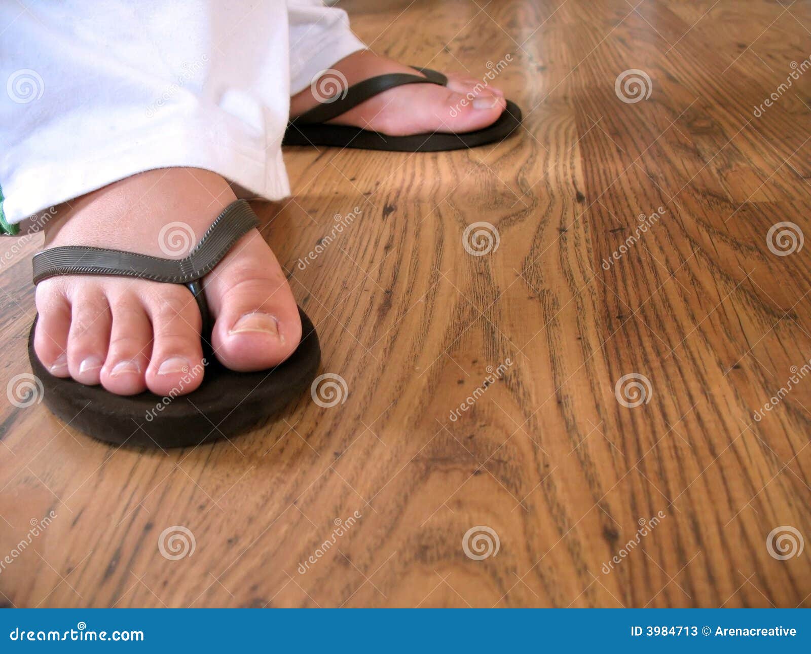 Flip flop feet stock image. Image of toenails, medical - 3984713