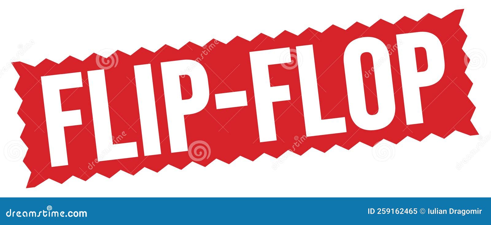 FLIP-FLOP Text Written on Red Stamp Sign Stock Illustration ...