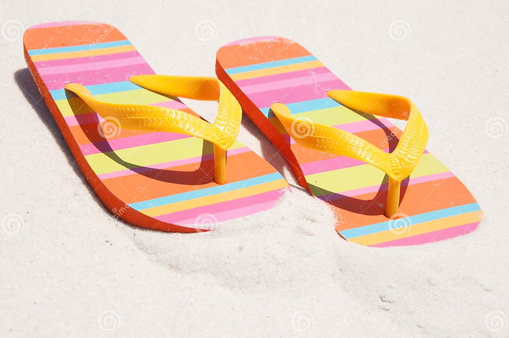 Flip flops stock image. Image of flops, tourism, sandy - 19434053
