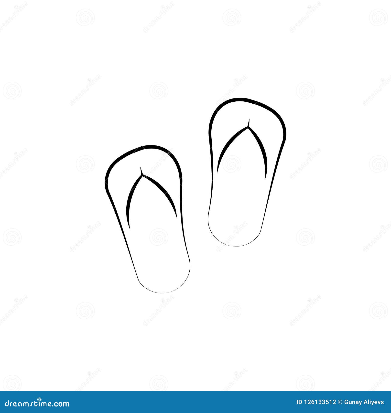 Flip Flops Icon. Element of Anti Aging Icon for Mobile Concept and Web ...