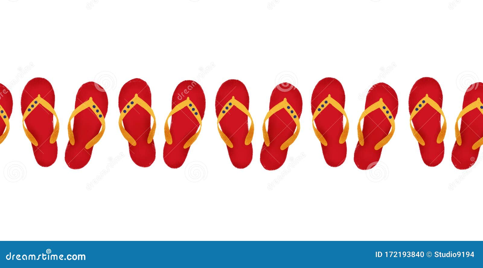 Flipflop Border Clip Art