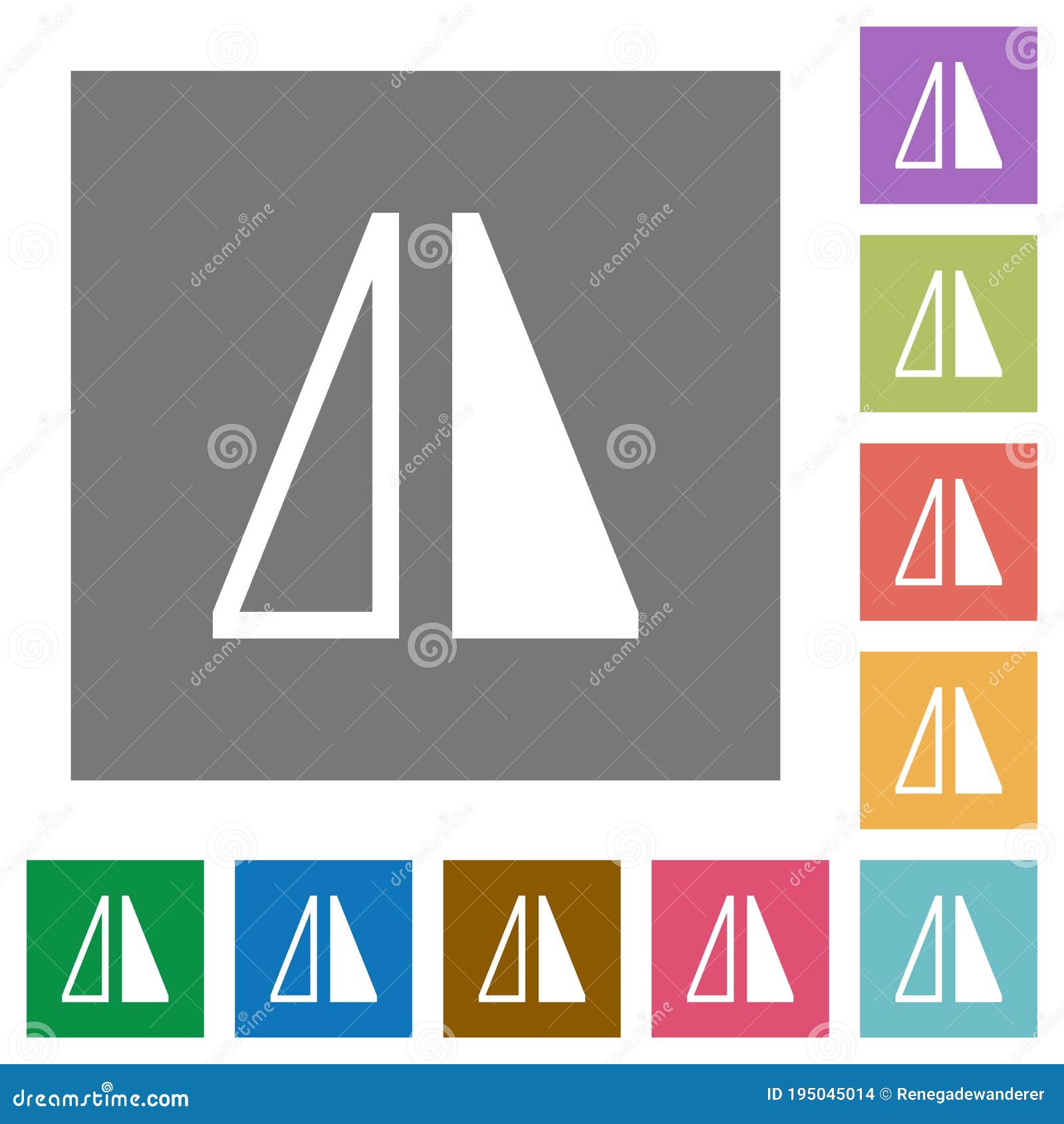 Flip Horizontal Icon. Display Flip Horizontal Symbol For Mobile UI ...