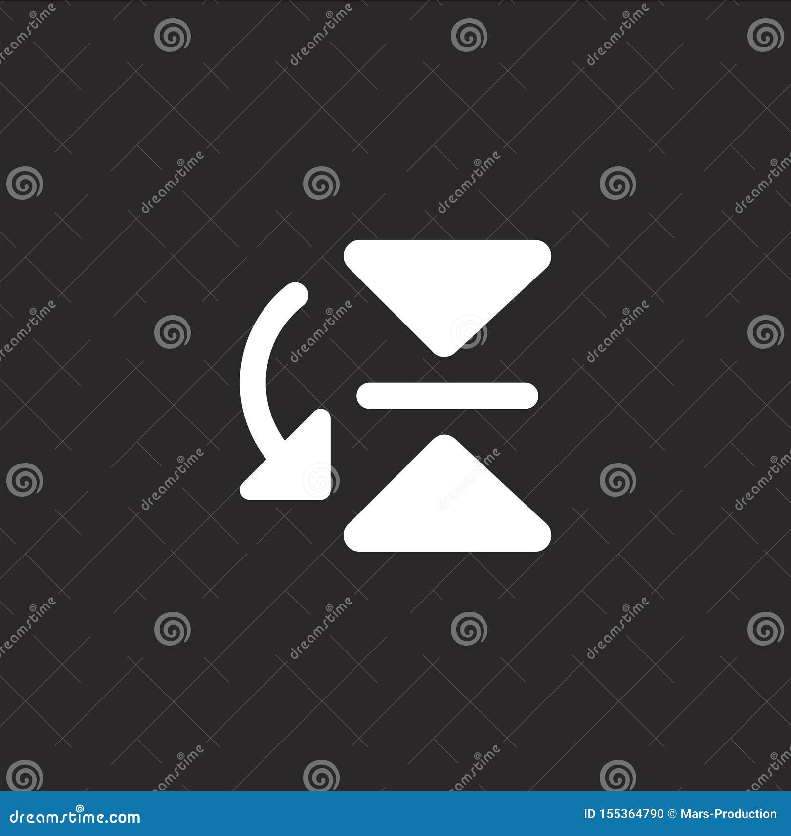 Flip Icon. Filled Flip Icon for Website Design and Mobile, App ...