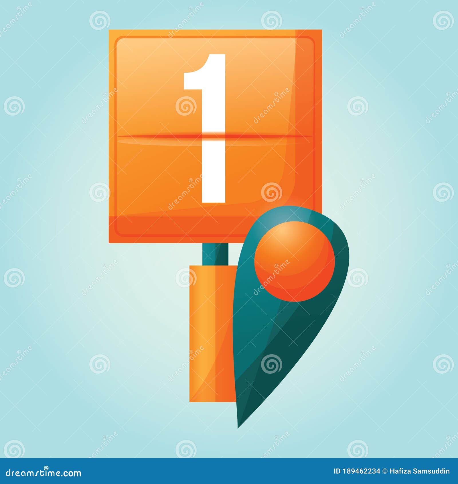 Flip Indicator. Vector Illustration Decorative Design Stock Vector ...