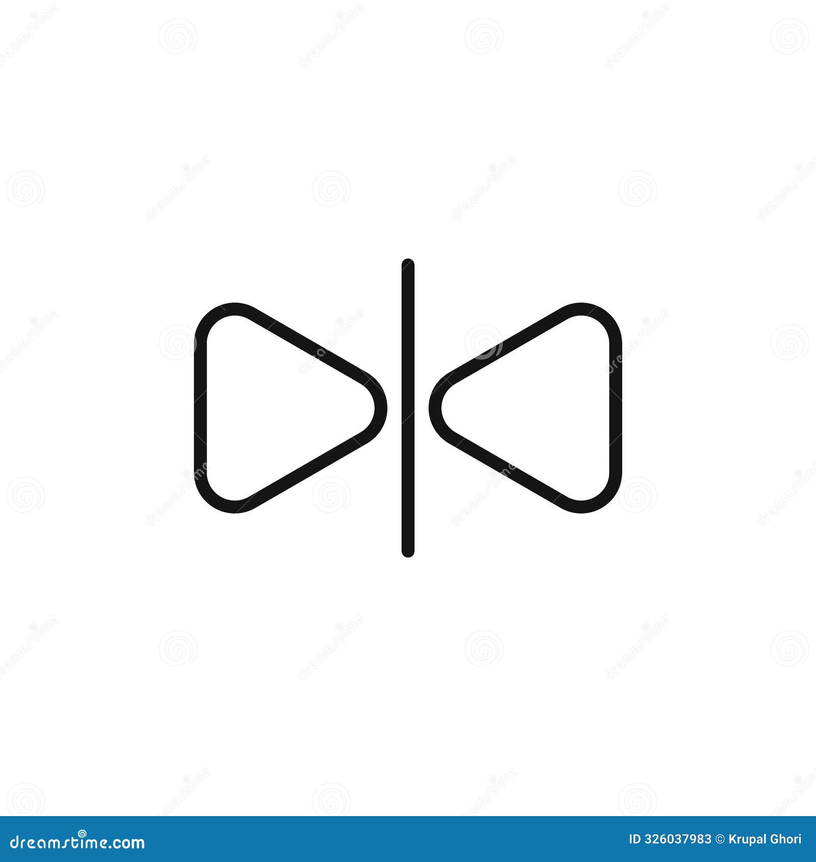 Flip Logo Sign Vector Outline Stock Illustration - Illustration of ...