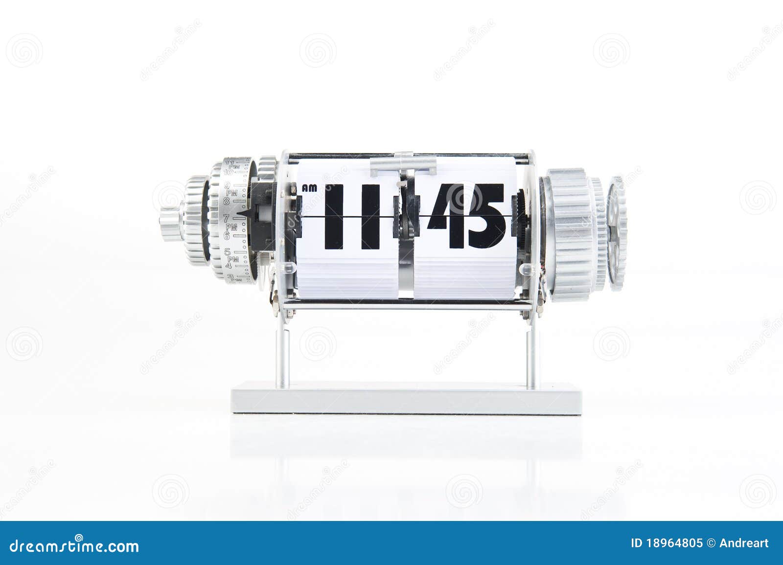 Flip number clock stock image. Image of time, flip, shiny - 18964805