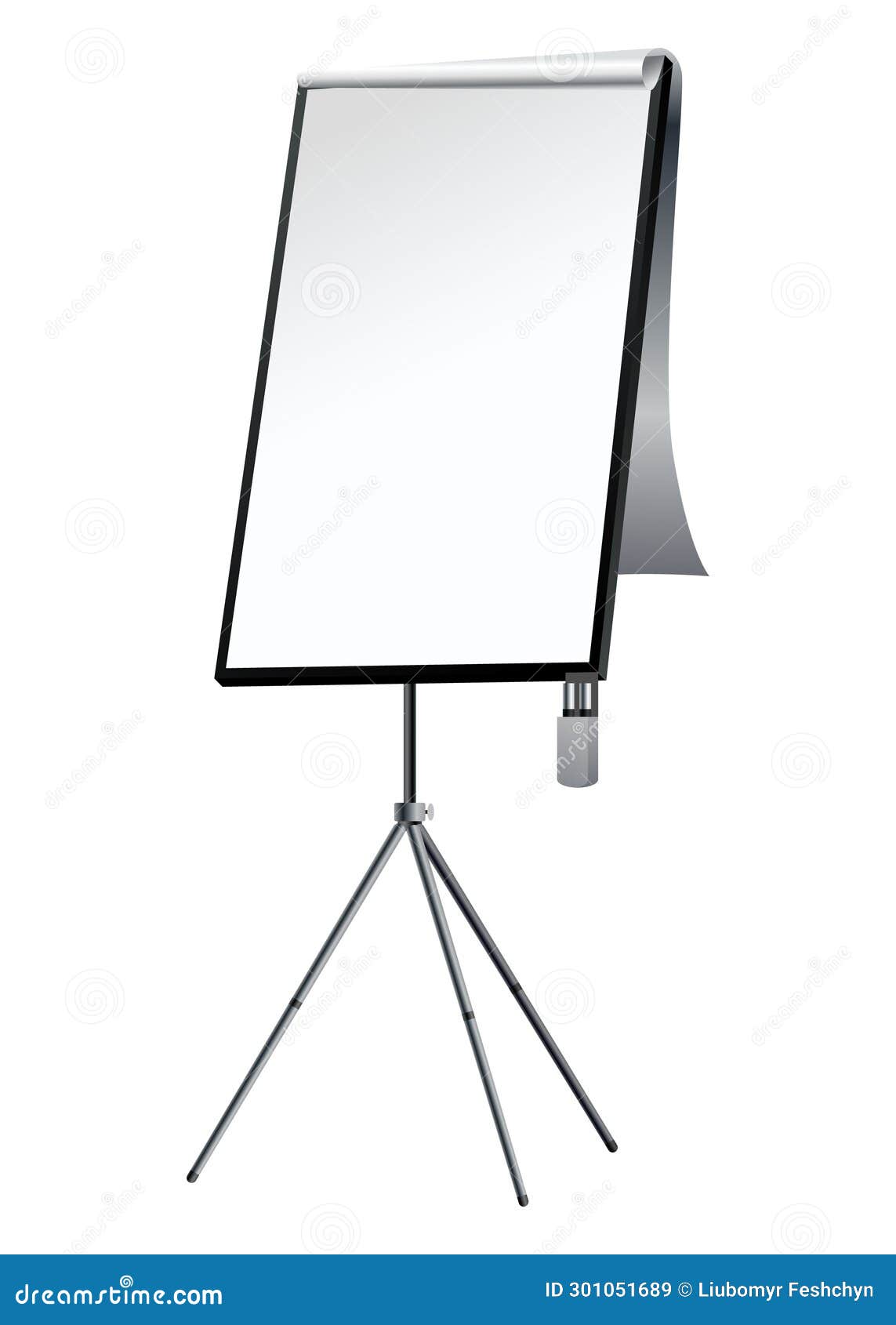 Flipchart Mockup Set At Different Angles. Presentation And Seminar ...