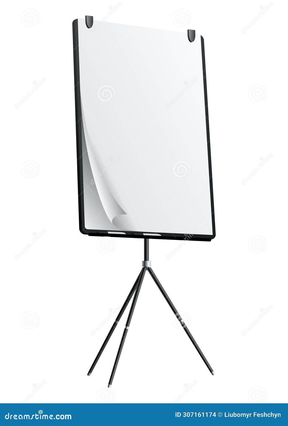 Flipchart Chart Icon Color Outline Vector | CartoonDealer.com #233054450