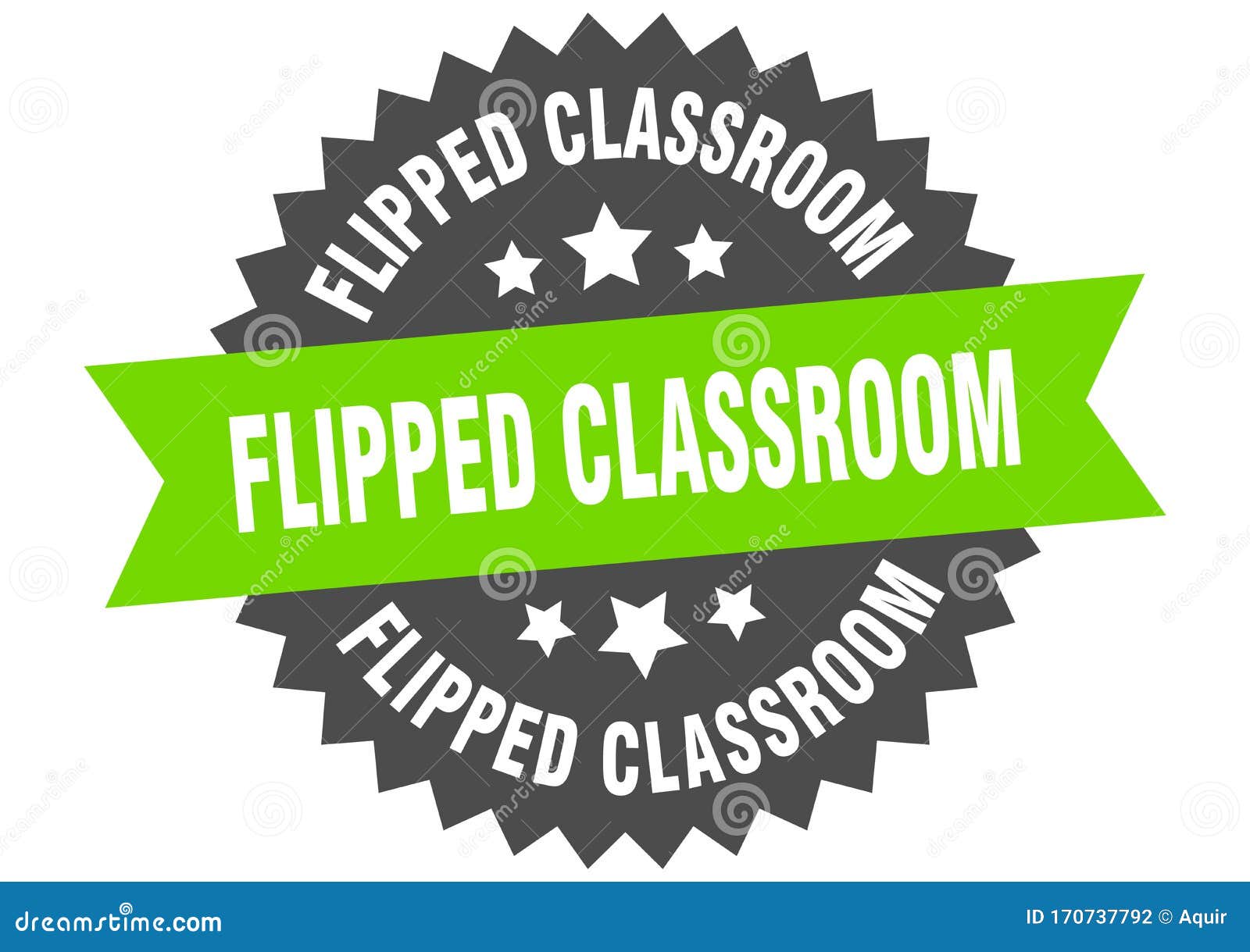 Flipped Classroom Sign. Flipped Classroom Circular Band Label. Flipped ...