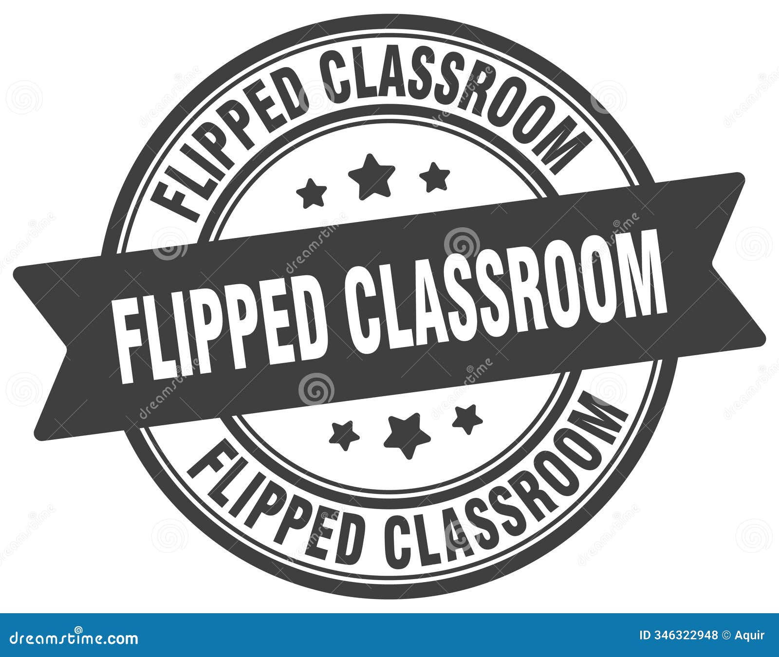 Flipped Classroom Sticker. Flipped Classroom Label Vector Illustration ...