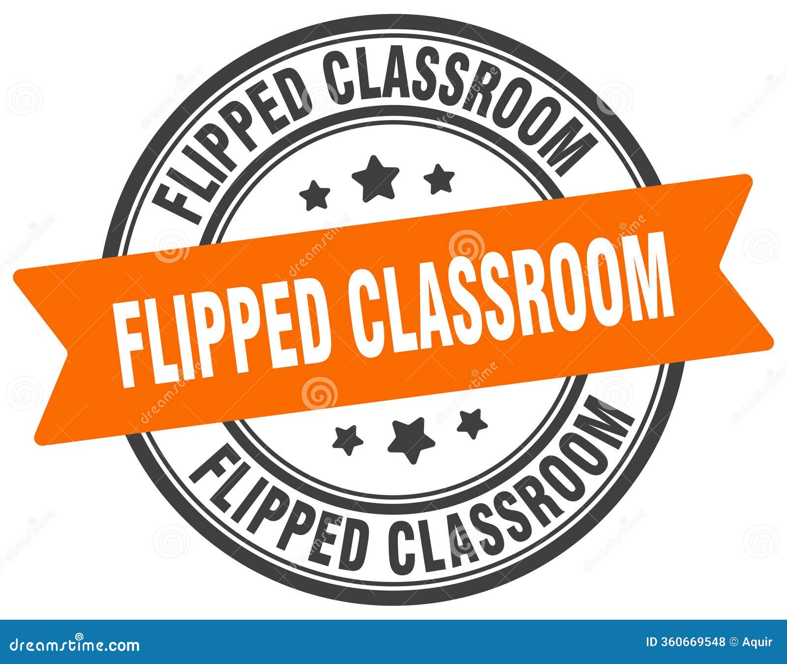 Flipped Classroom Stamp. Flipped Classroom Label. Round Grunge Sign ...
