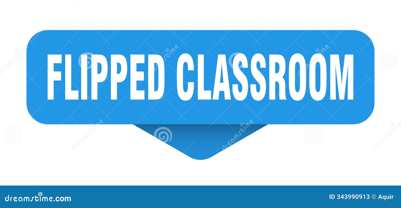 Flipped Classroom Sticker. Flipped Classroom Sign On Transparent ...
