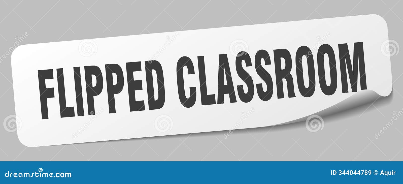 Flipped Classroom Sticker. Flipped Classroom Sign On Transparent ...