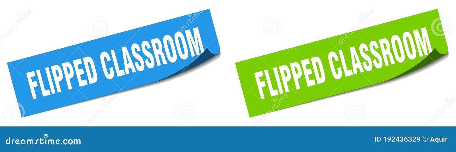 Flipped Classroom Sticker. Flipped Classroom Sign Set Stock Vector ...