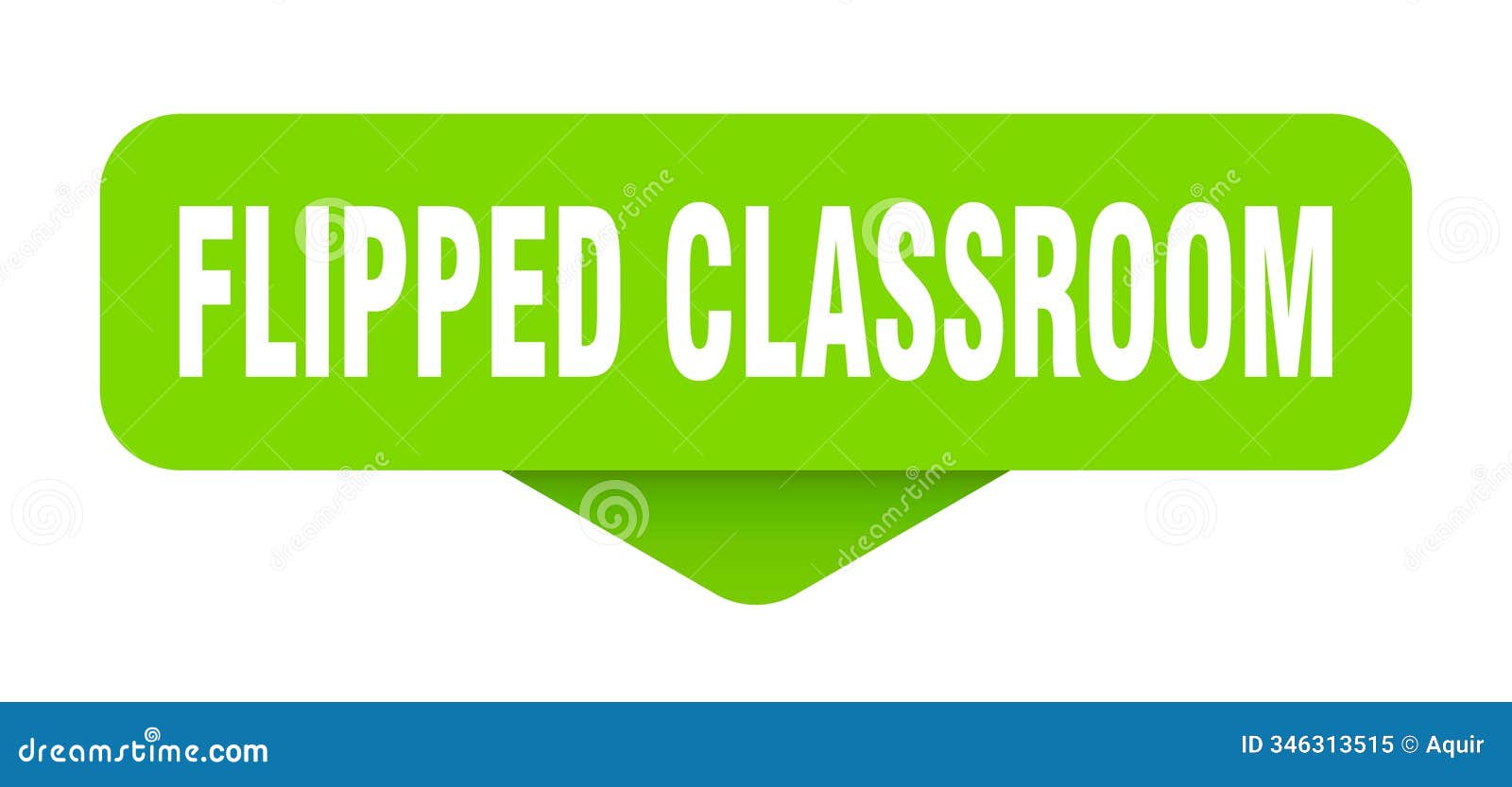 Flipped Classroom Sticker. Flipped Classroom Sign On Transparent ...